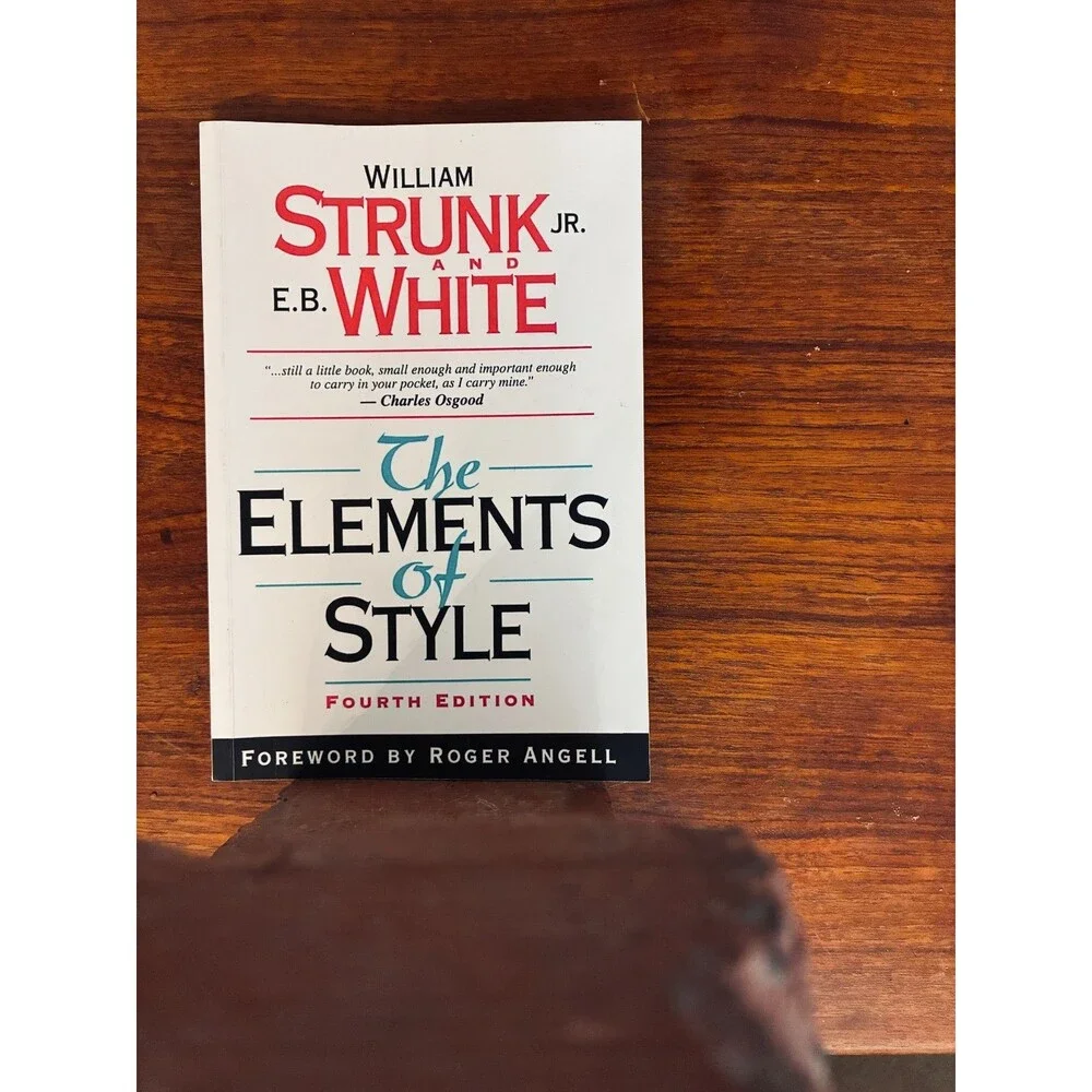 Other | The Elements Of Style Fourth Edition By William Strunk Jr And ...